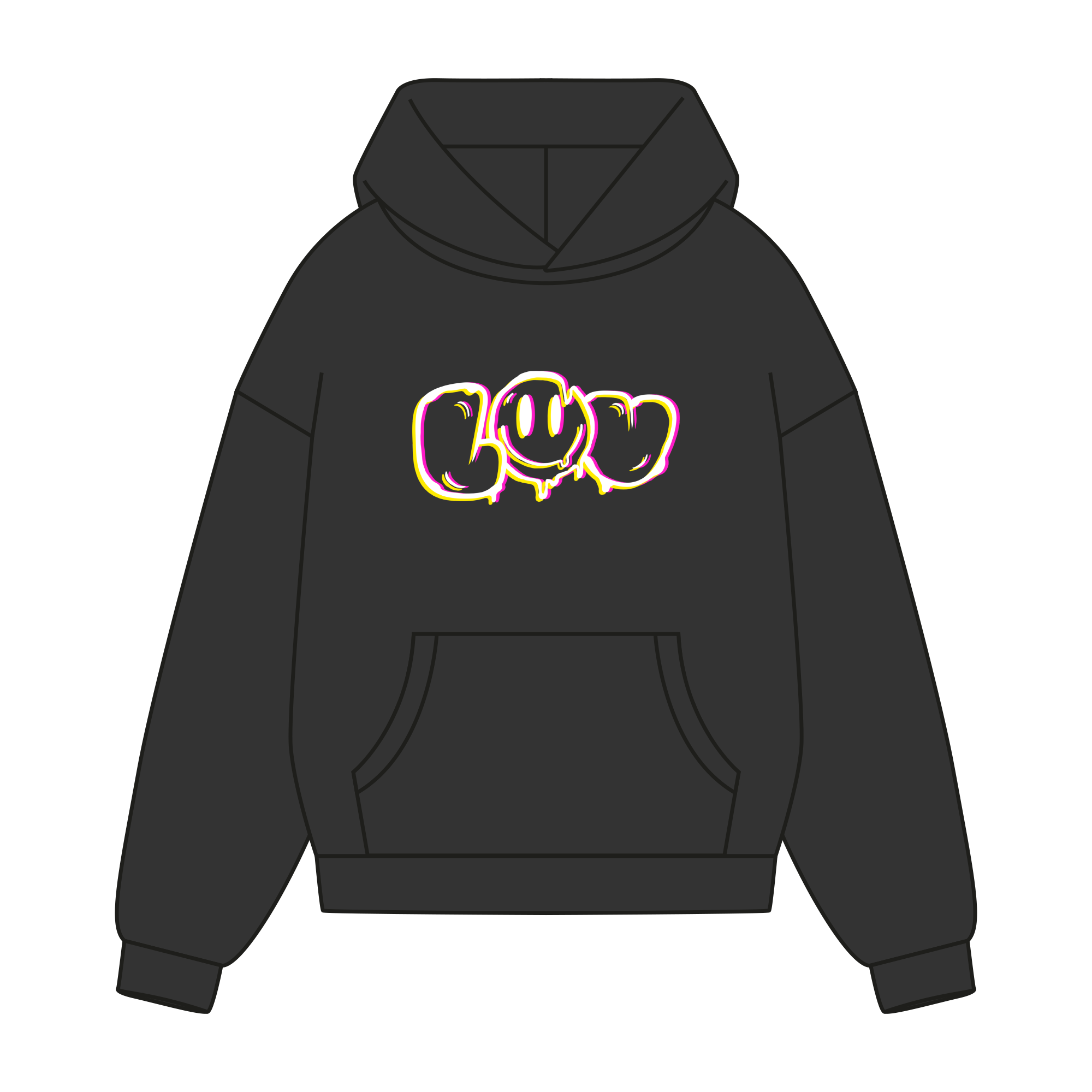 3D Logo Hoodie LOULIFE 3d-logo-hoodie-loulife